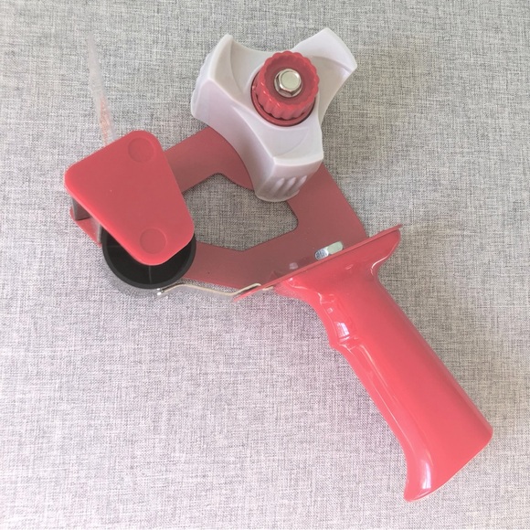 Office | Red Black Heavy Duty Packing Tape Dispenser With Pistol Grip ...